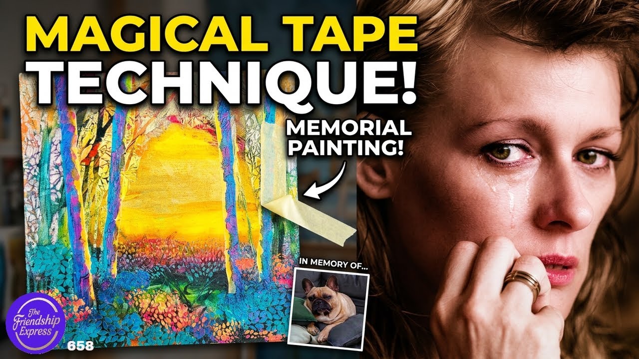 Magical Acrylic Tape Technique For Beginners!