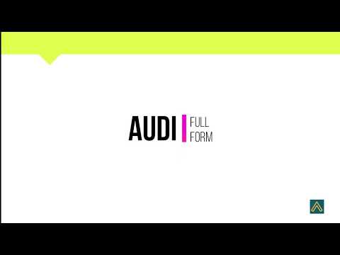 Full Form Of AUDI