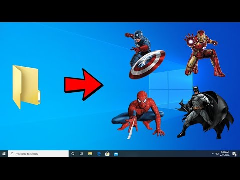 How to change folder icon in windows 10 to pictures easily | Superheroes icons
