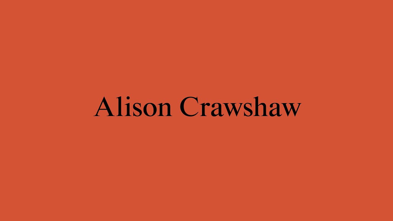New Architects 4: Alison Crawshaw