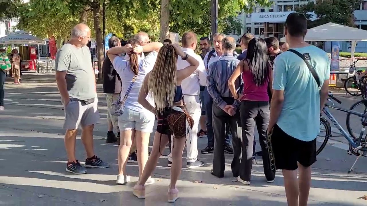 Ένταση με αντιεμβολιαστές στο κέντρο της Λάρισας - Επέμεναν να κάνουν ...