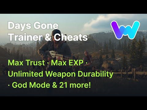 Days Gone Trainer +24 Cheats (Max Trust, Unlimited Nitro, Rapid Fire, No Recoil, God Mode & 19 More)