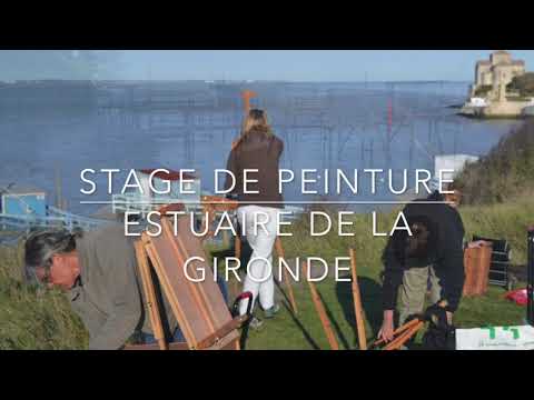 Stage de peinture en plein air à Meschers sur Gironde. ©Roche Gardies