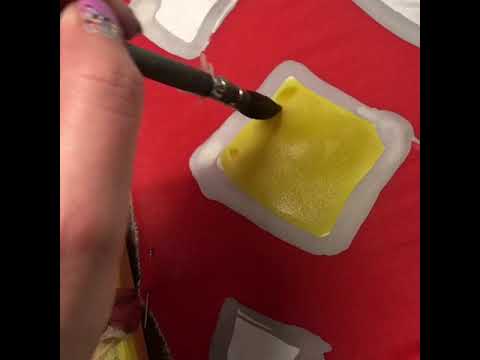 Behind the scenes - Creation of Hand Painted silk scarf