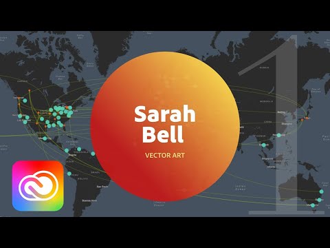 Live Vector Art with Sarah Bell from Esri 1 of 3 | Adobe Creative Cloud