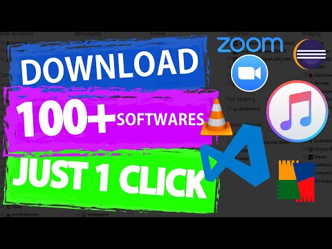 Install 100+ software just one click (No clicking next. Just pick your apps and go)