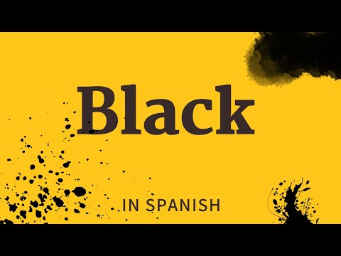 Daily Spanish WORD | How do you say (“Black”) in Spanish