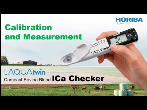 Calcium test in Bovine Blood with LAQUAtwin iCa Checker (Calibration and Measurement)