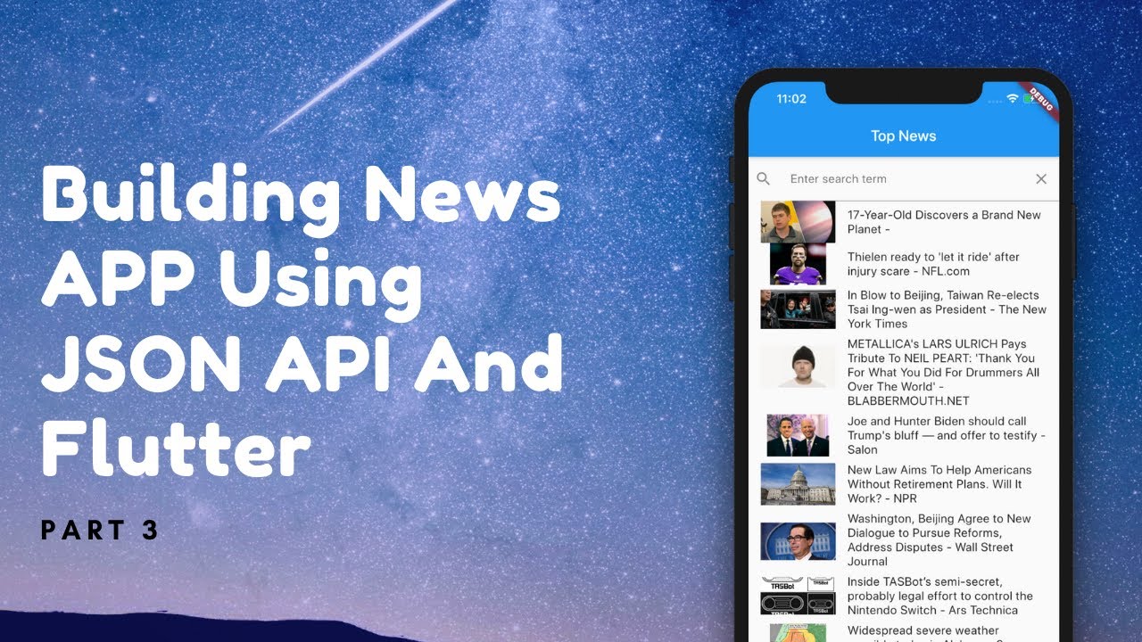 Building News App Using JSON API and Flutter Part 3