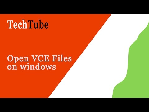 How To Open VCE Files On Windows