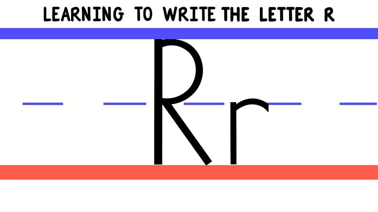 Write the Letter R - ABC Writing for Kids - Alphabet Handwriting by 123ABCtv