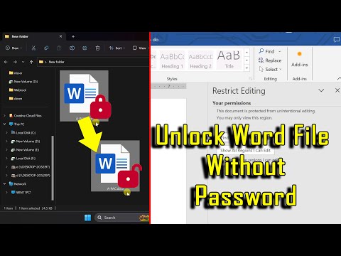 Unlock Protected MS Word 2019 File without Third-party Software