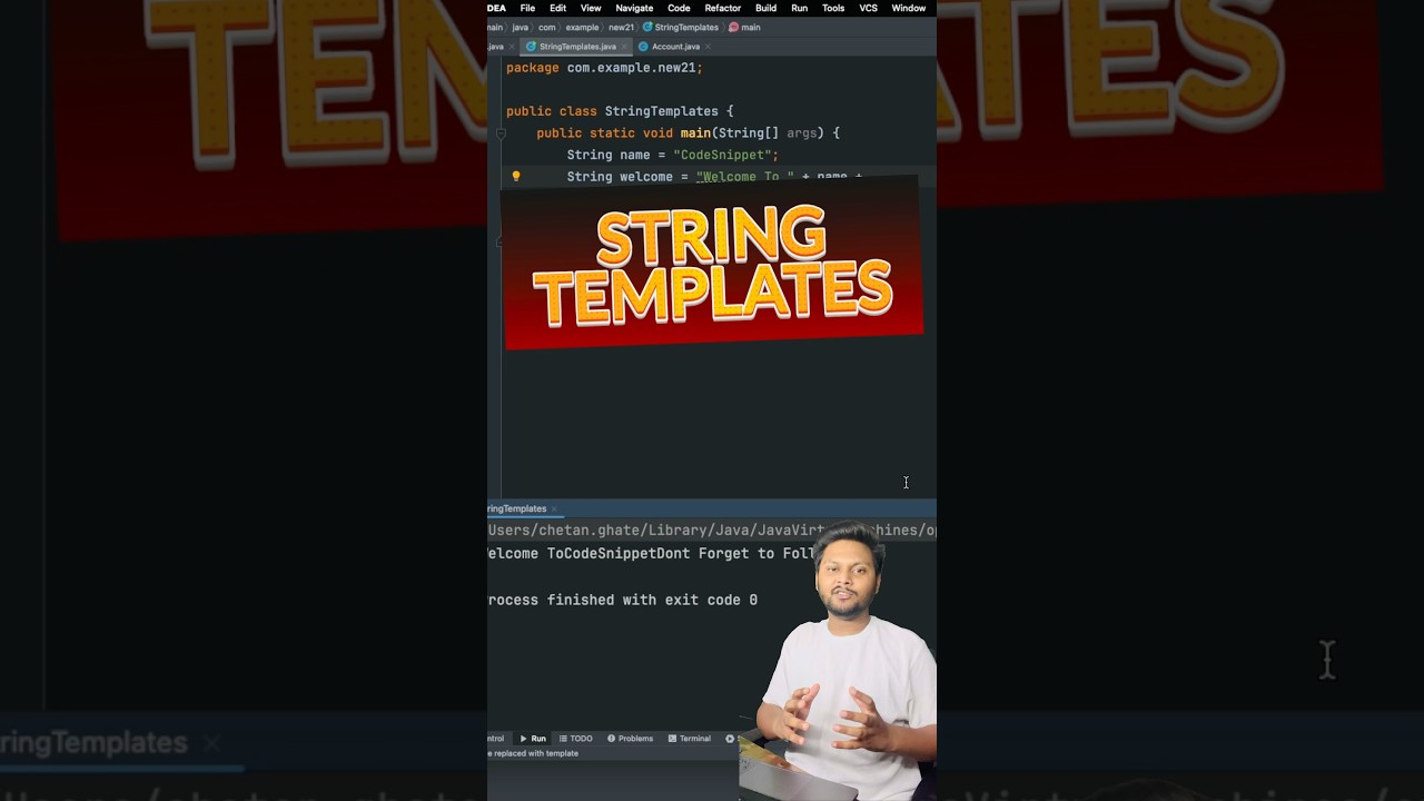 String Templates #java Java 21