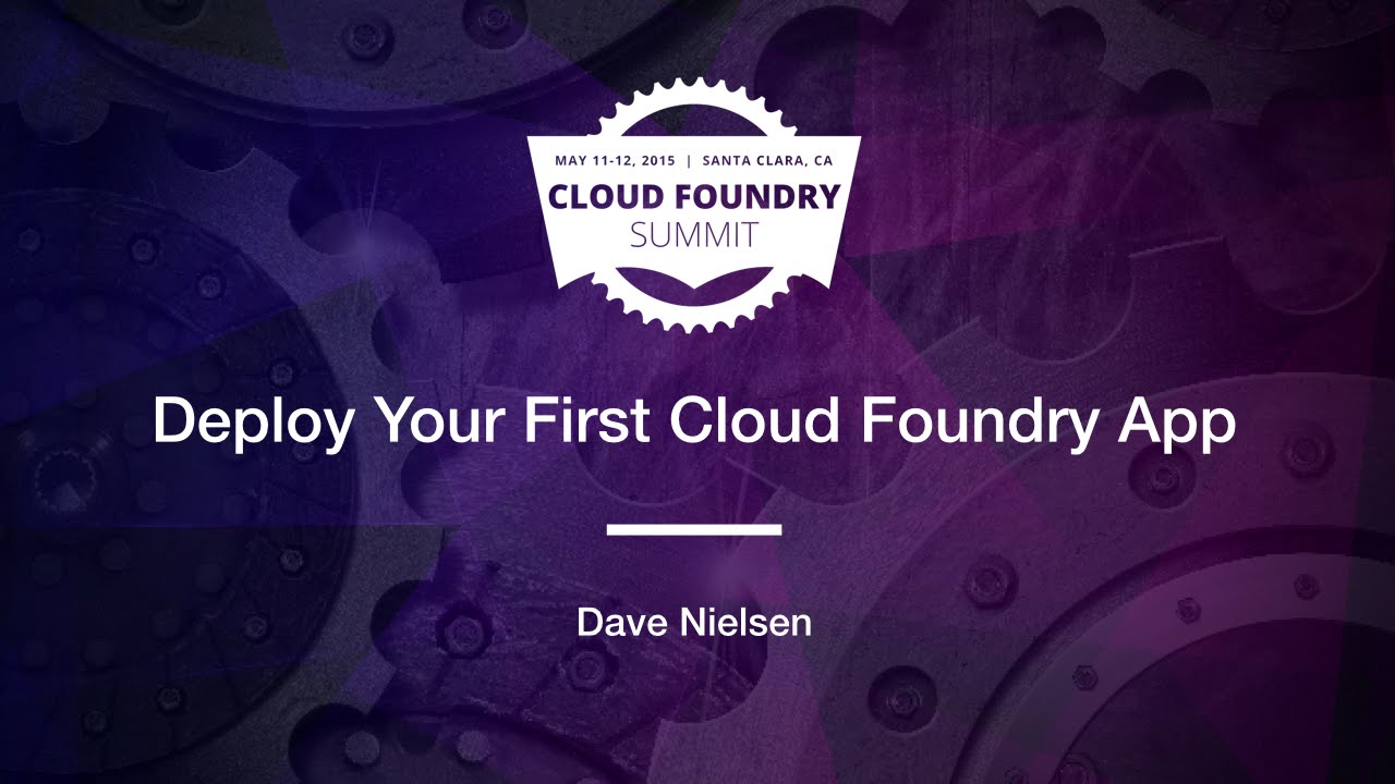 Deploy Your First Cloud Foundry App