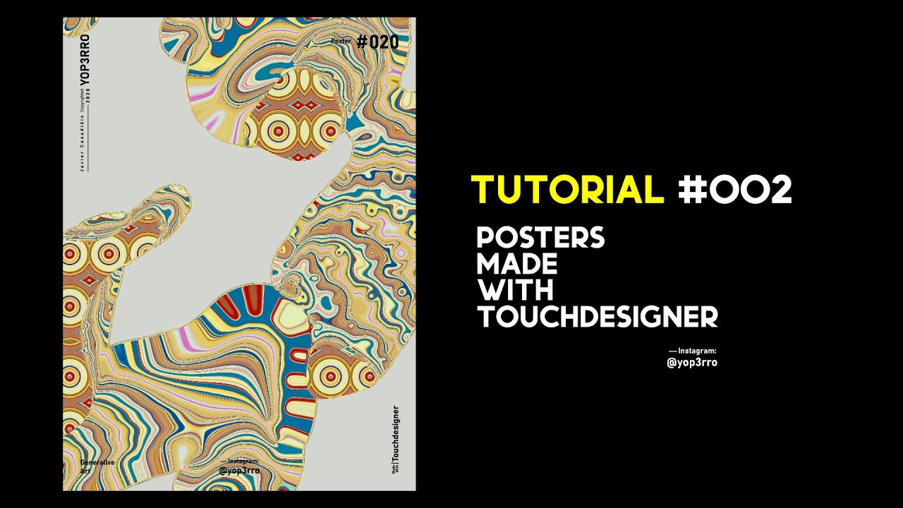 Poster made with Touchdesigner TUTORIAL #002