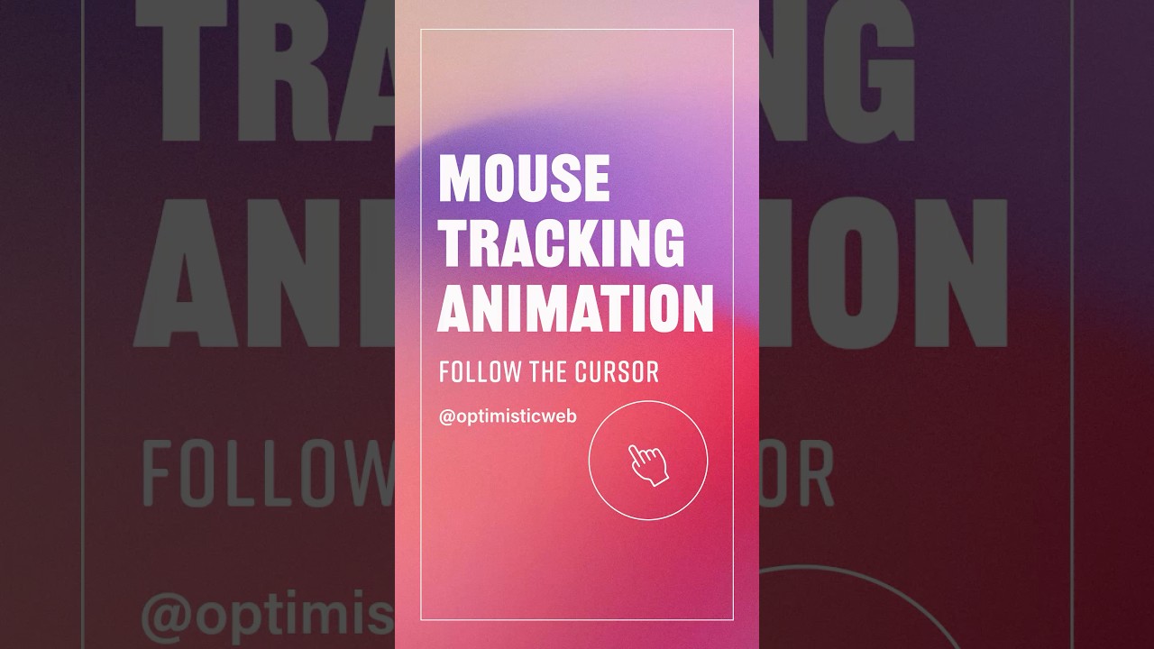 This MOUSE TRACKING ANIMATION is shockingly easy to build 👌