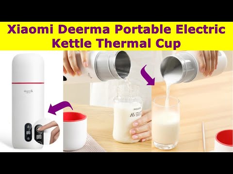 Original Xiaomi Deerma Portable Electric Kettle Thermal Cup Coffee Travel Water Boiler Temperature
