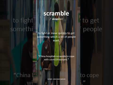 Word of the day | English meaning of scramble