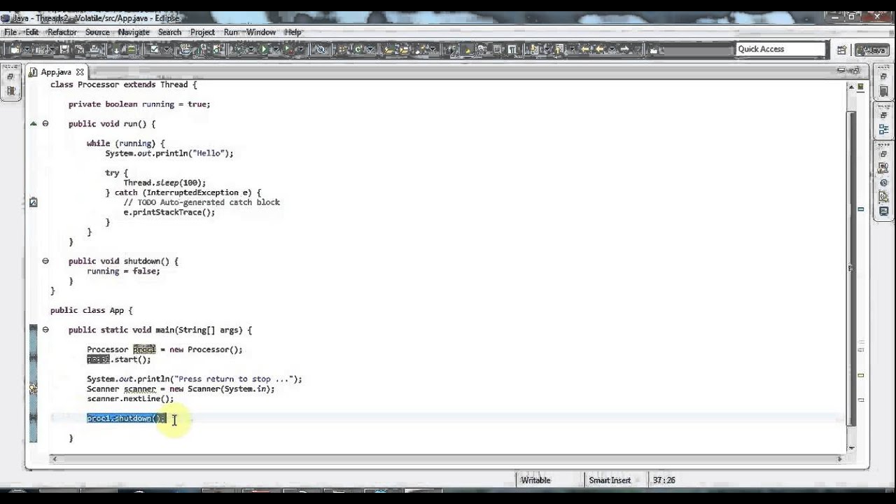 Java Multithreading Lecture 2: Basic thread synchronization