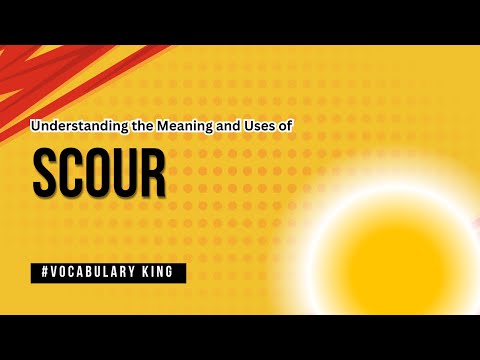 scour meaning and example sentences in different context