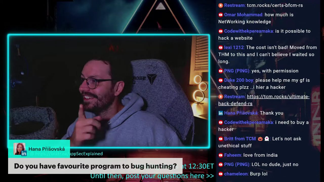 LIVE: Hacking, AppSec and Cybersecurity | TryHackMe