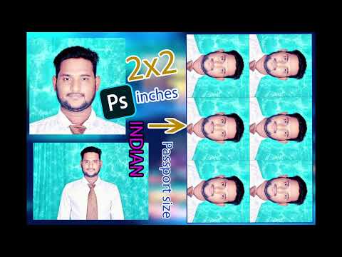 How to Create Indian Passport size(2x2) inches Photo with 6 pcs| #today |#trending |#photoediting