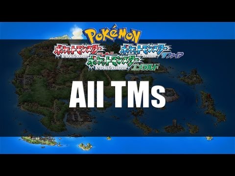 Pokemon Ruby Sapphire & Emerald | Where to get All TMs