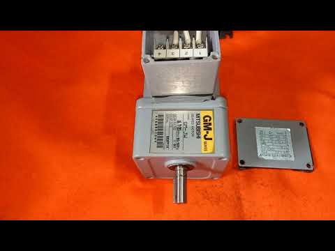Geared Motor MITSUBISHI Model GM-JW 3 Phase 220VAC Ratio1-90