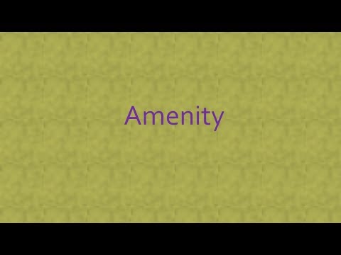 Vocabulary Word of the Day - Amenity