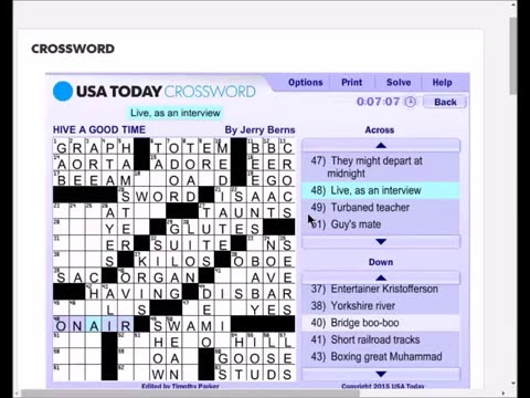 Crossword Puzzle