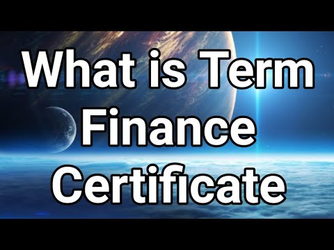 What is Term Finance Certificate. Urdu/ English
