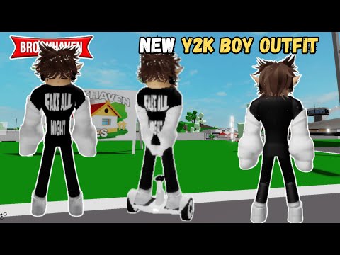 NEW!! Y2K white OUTFIT For Boy In Brookhaven ID/CODES - Roblox 2025