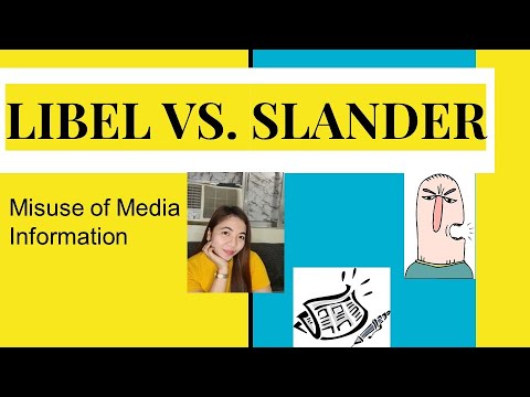 Libel vs. Slander | Media and Information Literacy | Vivian Leocadio