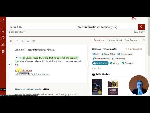 Jody from Bible Gateway demonstrates how to compare John 3:16 in all English versions of the Bible