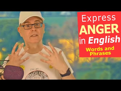 How to express ANGER - Words and Phrases / Learn English words for being angry (Intermediate)