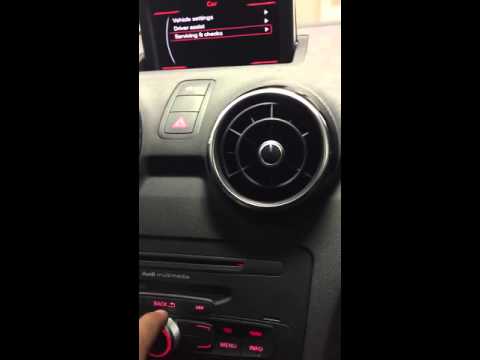 Audi a1 service light reset