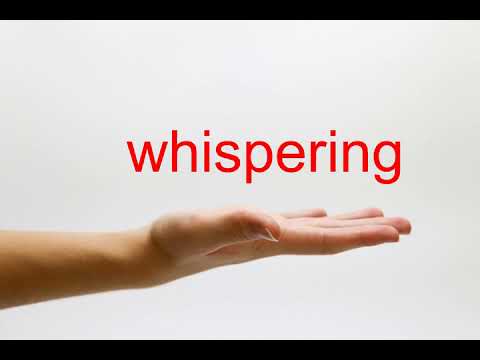 How to Pronounce whispering - American English