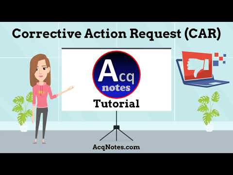 Corrective Action Request (CAR) Tutorial