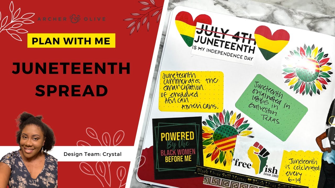 Juneteenth Bullet Journal Spread | The History Of Juneteenth & How To Be An Ally