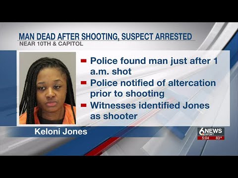 Omaha woman charged in downtown shooting death
