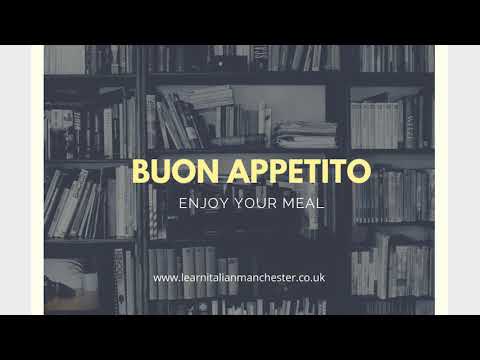 Italian phrases: How to say Enjoy your meal or Bon appetit