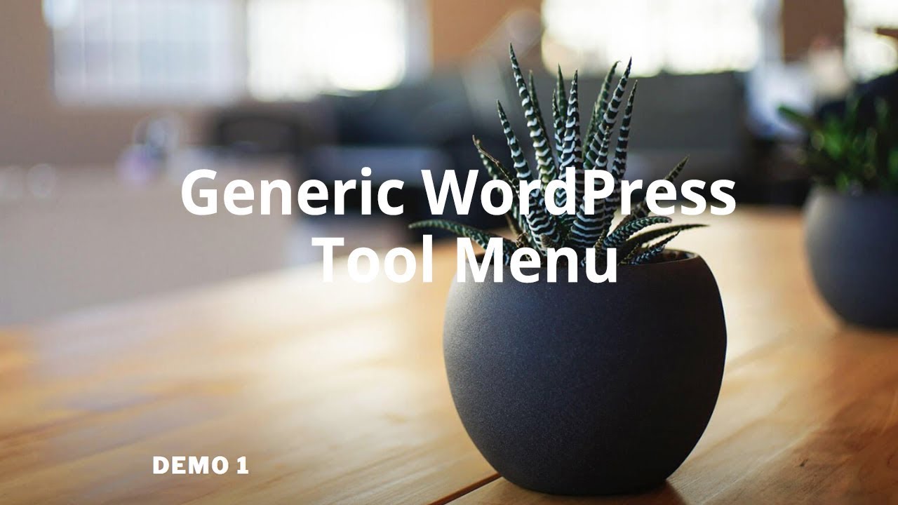 What are the tools or items on the Wordpress Dashboard Menu