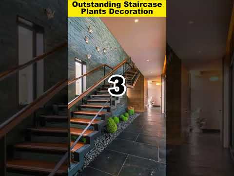 staircase plants decoration #shorts #viral #staircase #plants
