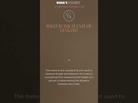 What is the SI Unit of Length? @Diarasacademy