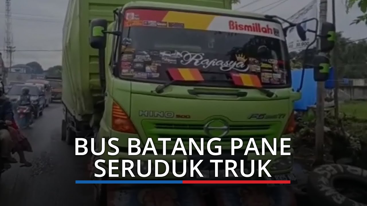 Melaju dengan Kecepatan Tinggi, Bus Batang Pane Seruduk Truk di Tanjung ... Melaju dengan Kecepatan Tinggi, Bus Batang Pane Seruduk Truk di Tanjung ...