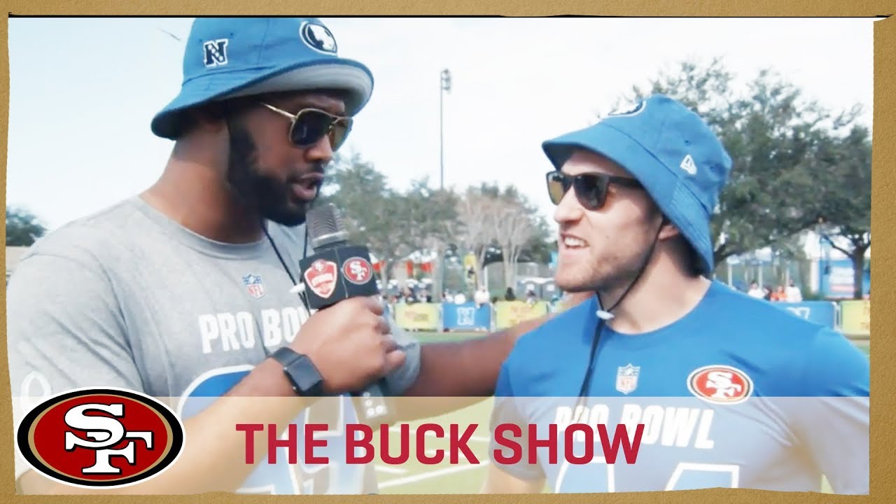 DeForest Buckner Interviews Kyle Juszczyk at 2019 Pro Bowl - The Buck Show | San Francisco 49ers