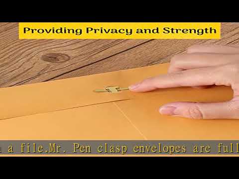 Mr. Pen- Clasp Envelopes,18 Pack, 9x12, Brown Kraft, Letter Size Envelopes, Brown Envelopes, Docume