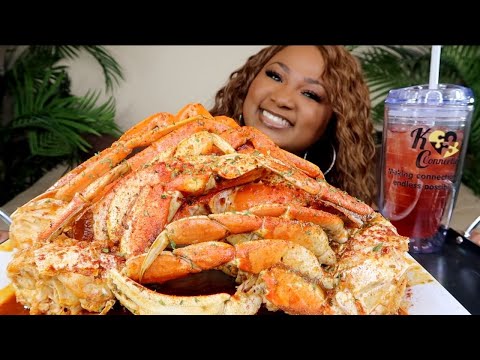 2x SPICY DUNGENESS CRAB + SNOW CRAB LEGS , SEAFOOD BOIL MUKBANG 먹방쇼