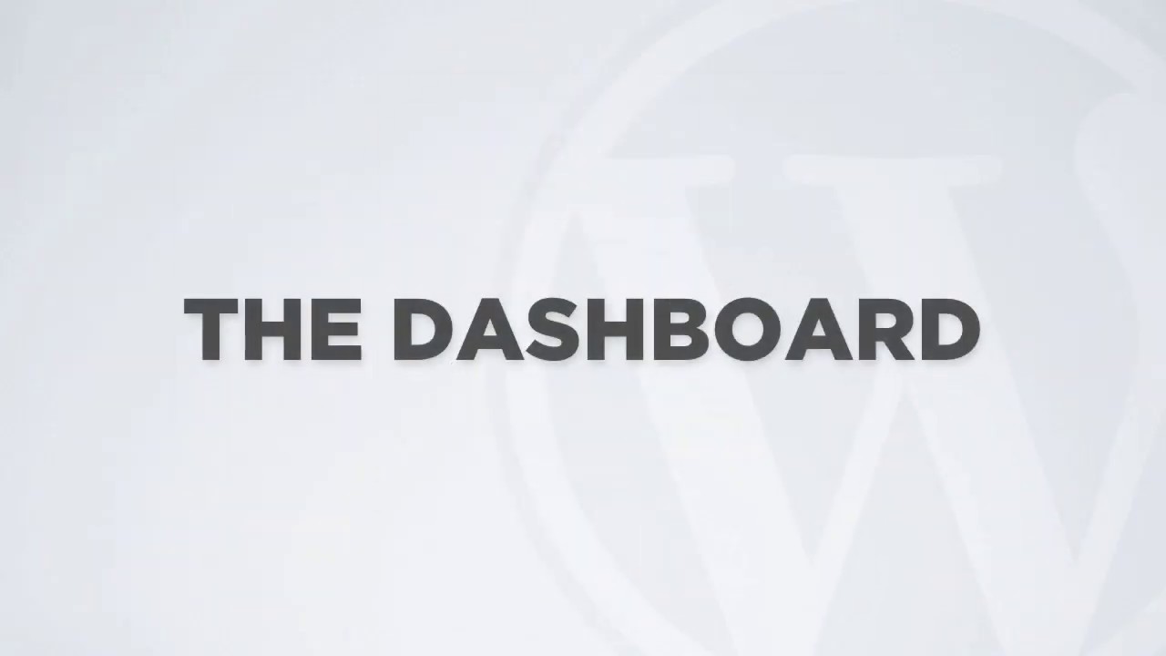 WP101 WordPress Dashboard
