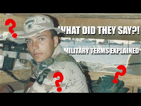 What Did They Just Say?! Military Terms Explained Part-2 | Tactical Rifleman